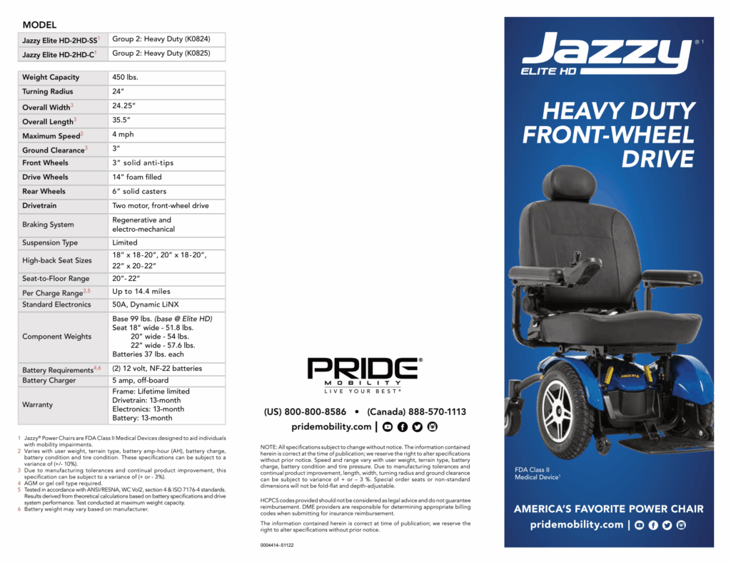 Jazzy Elite HD - Monroe Medical Supplies